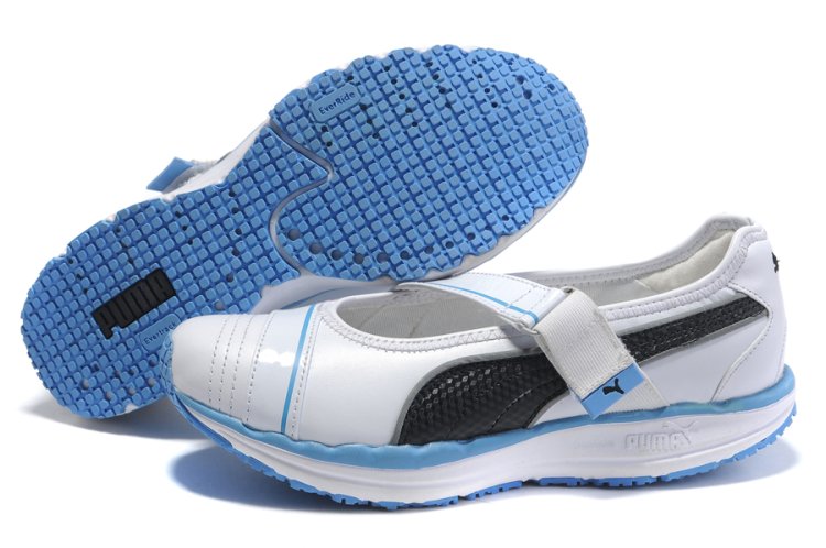 Women's Puma BodyTrain Mary Jane Toning Shoes White/Blue | Puma ...